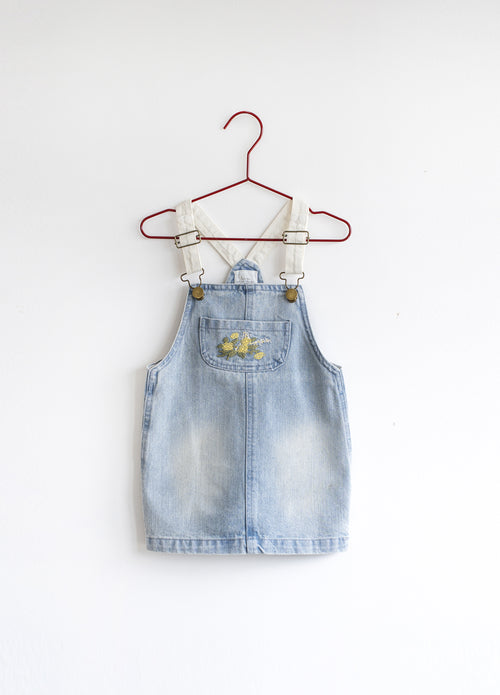 Distressed Denim Barrel Dress