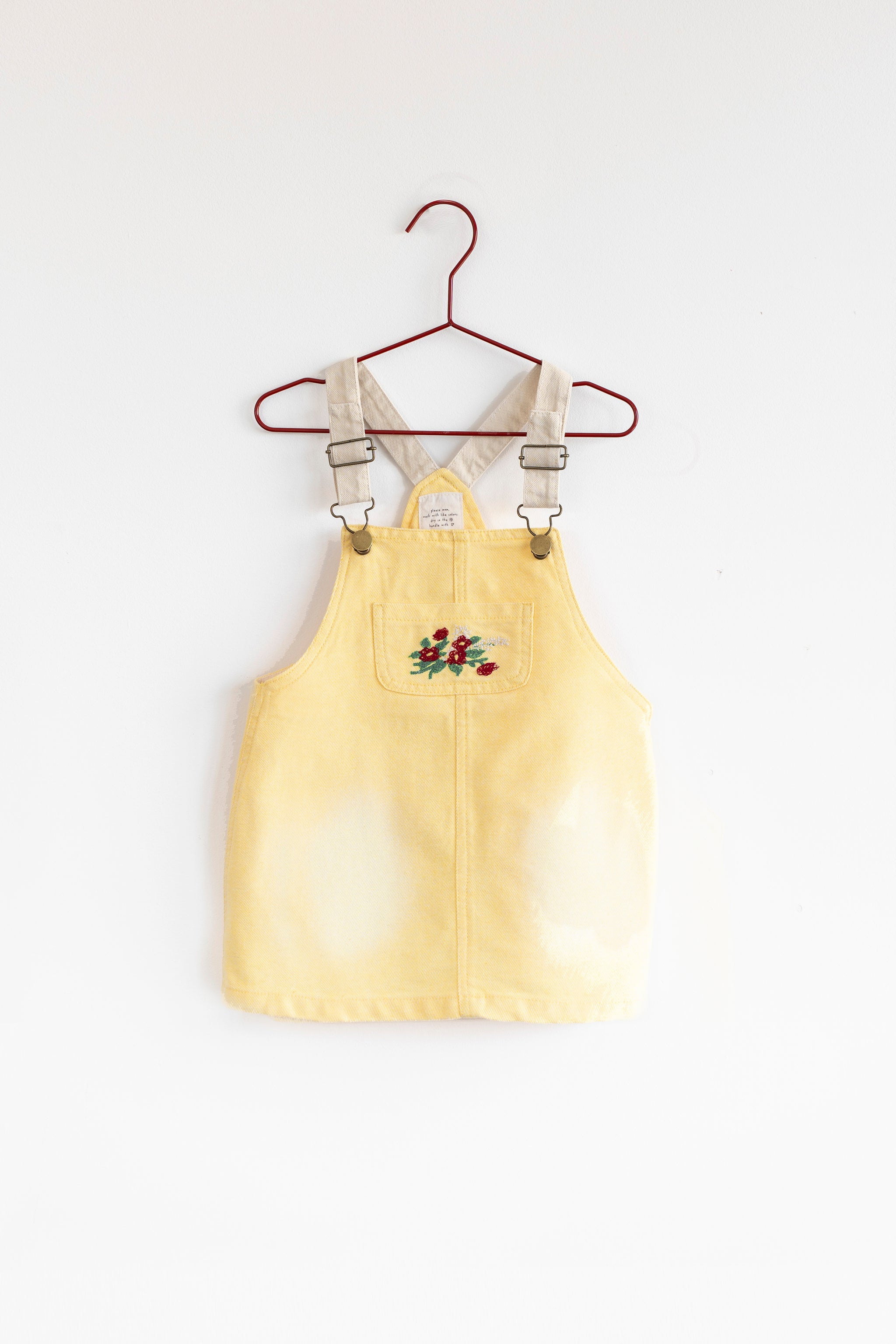Yellow Denim Barrel Dress